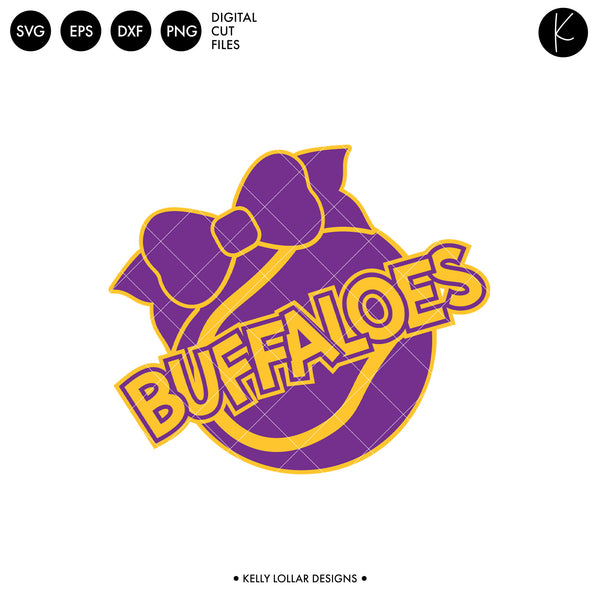 Buffaloes Tennis Bundle | SVG DXF EPS PNG Cut Files - Kelly Lollar Designs
