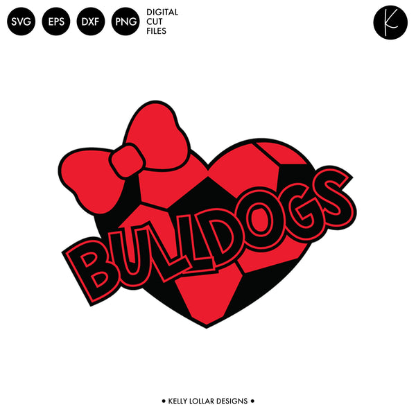 Bulldogs Soccer and Football Bundle | SVG DXF EPS PNG Cut Files - Kelly ...