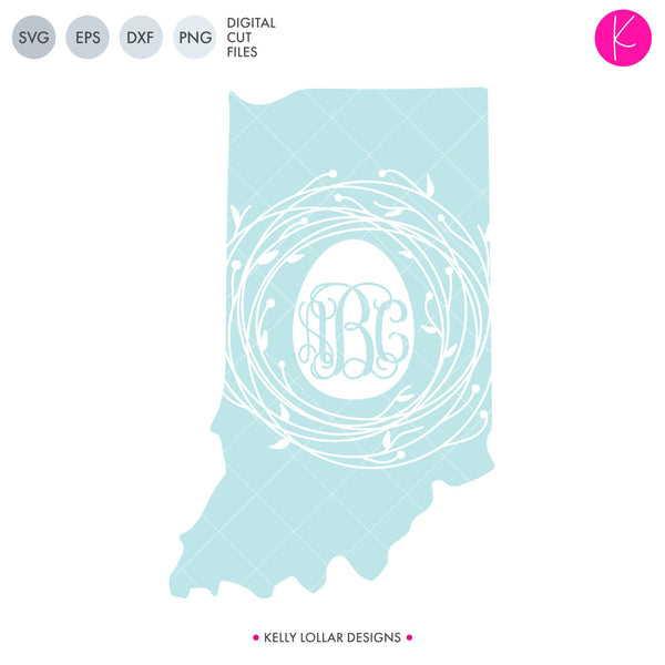 Indiana State Bundle | SVG DXF EPS PNG Cut Files - Kelly Lollar Designs