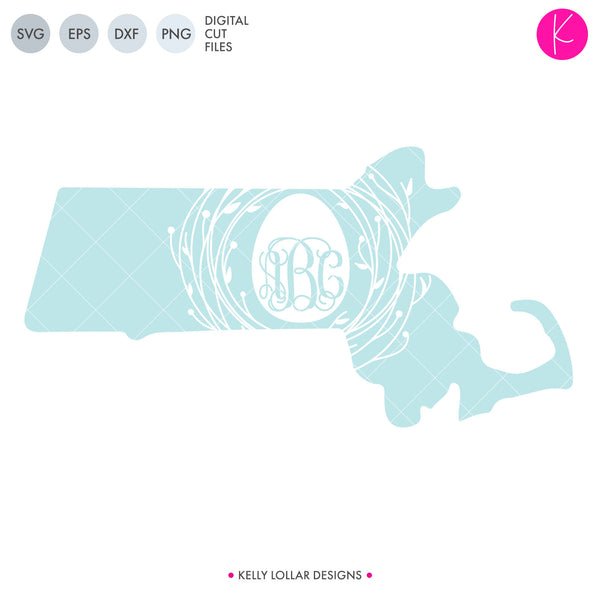 Massachusetts State Bundle | SVG DXF EPS PNG Cut Files - Kelly Lollar ...