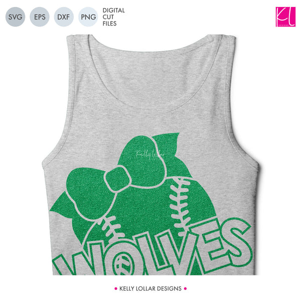 Wolves Baseball & Softball Bundle | SVG DXF EPS PNG Cut Files - Kelly ...