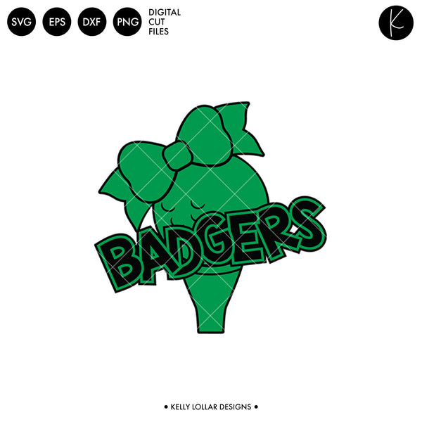 Badgers Golf Bundle | SVG DXF EPS PNG Cut Files - Kelly Lollar Designs