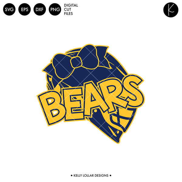 Bears Lacrosse Bundle | SVG DXF EPS PNG Cut Files - Kelly Lollar Designs