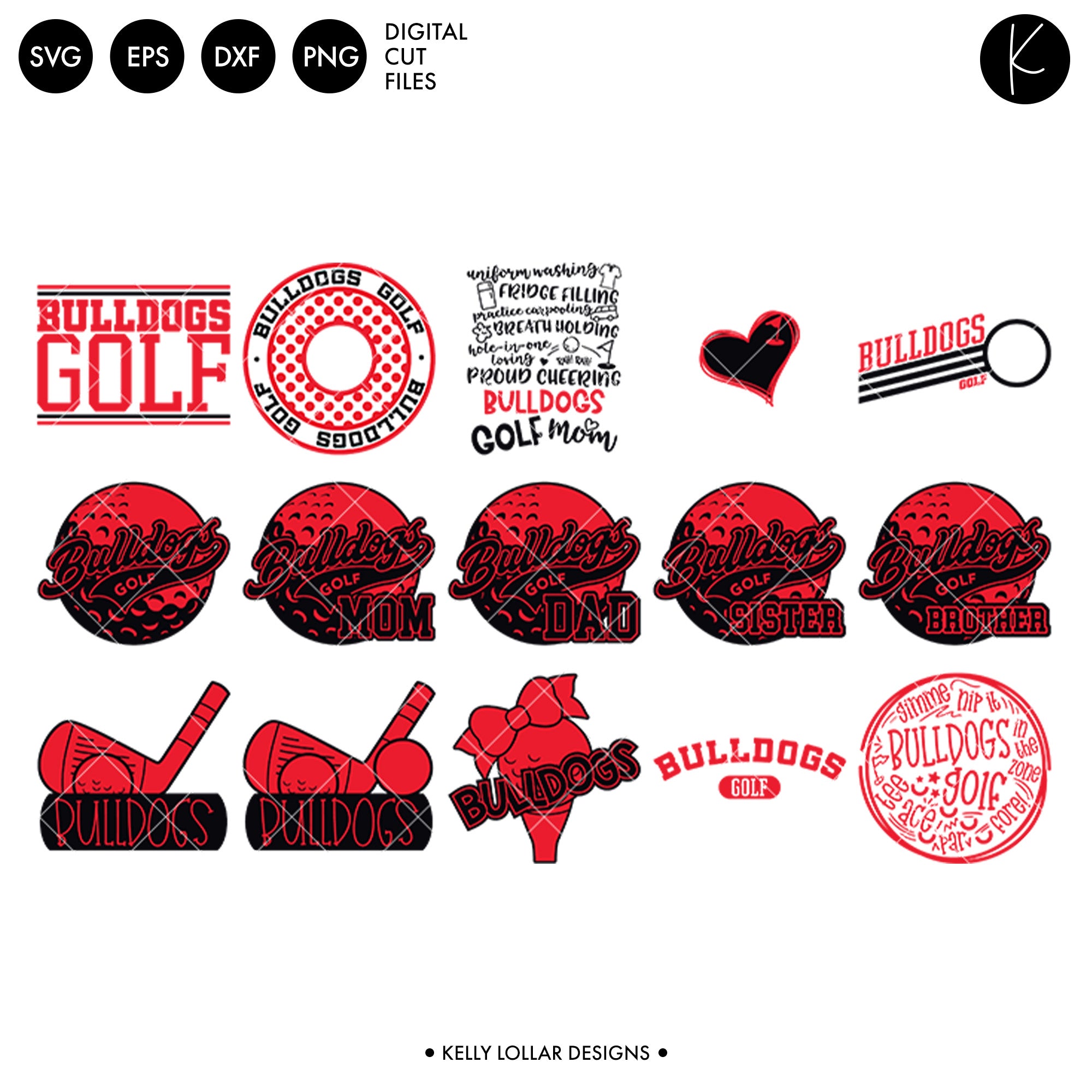 Bulldogs Everything Spirit Bundle | SVG DXF EPS PNG Cut Files - Kelly ...
