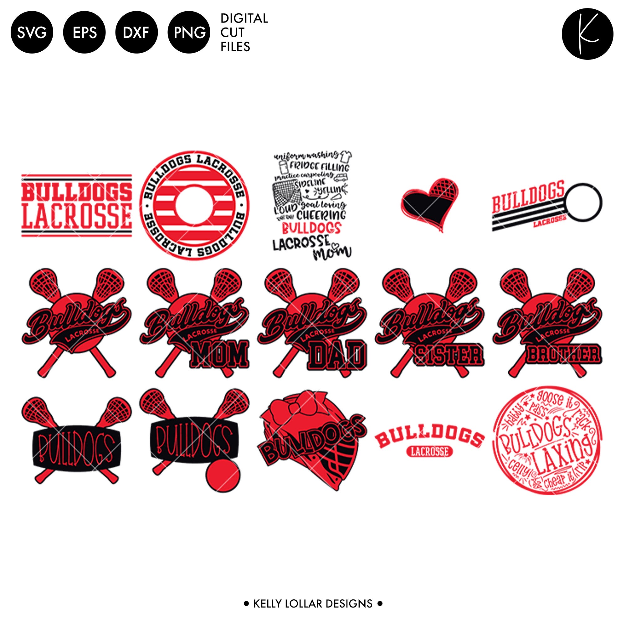 Bulldogs Everything Spirit Bundle | SVG DXF EPS PNG Cut Files - Kelly ...