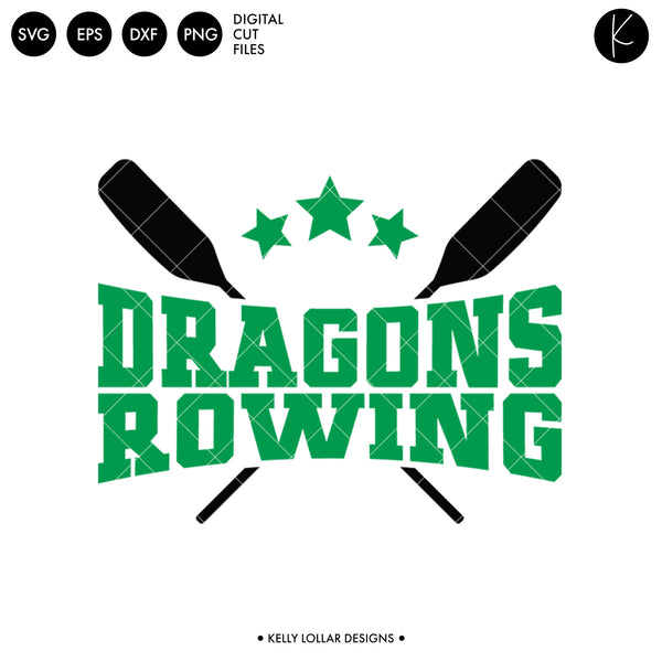 Dragons Rowing Crew Bundle | SVG DXF EPS PNG Cut Files - Kelly Lollar ...