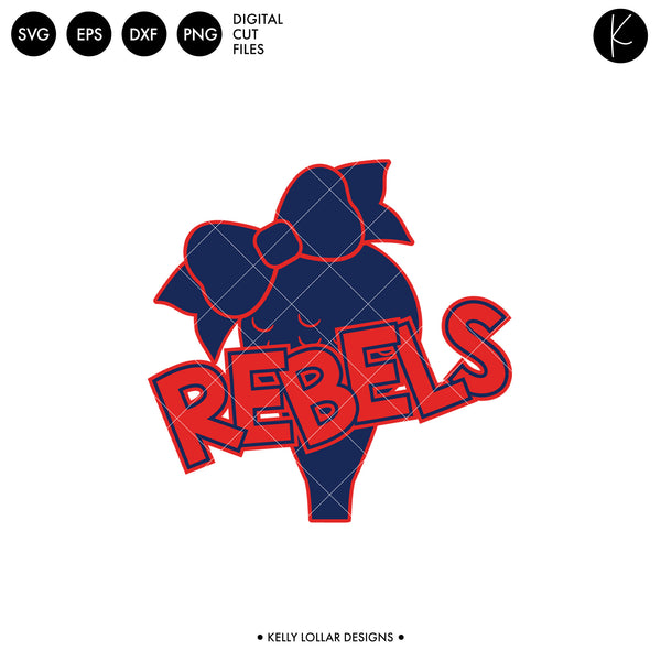Rebels Golf Bundle | SVG DXF EPS PNG Cut Files - Kelly Lollar Designs