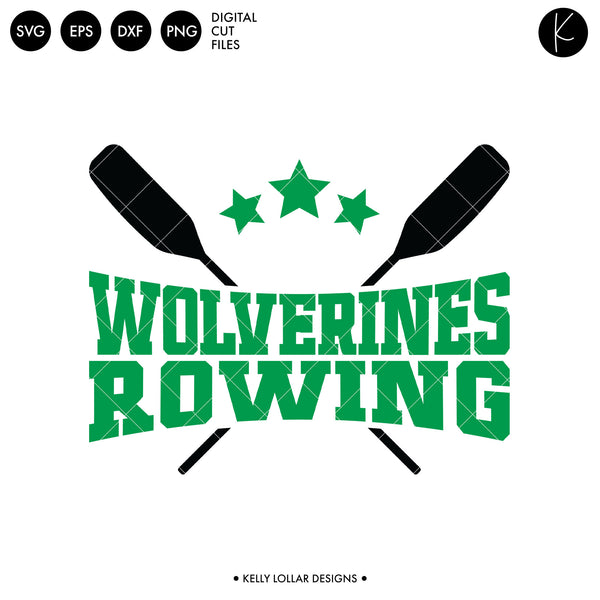 Wolverines Rowing Crew Bundle | SVG DXF EPS PNG Cut Files - Kelly ...