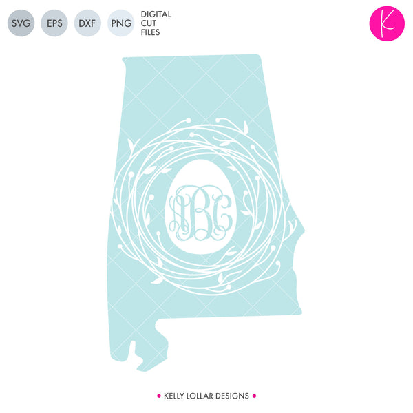 Alabama State Bundle | SVG DXF EPS PNG Cut Files - Kelly Lollar Designs