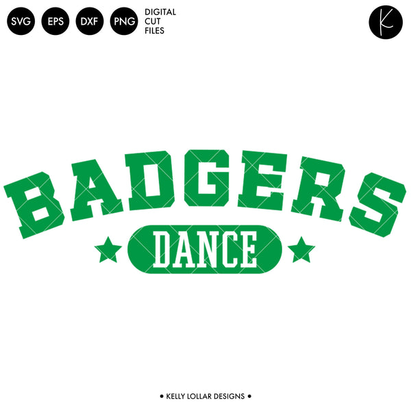 Badgers Dance Bundle | SVG DXF EPS PNG Cut Files - Kelly Lollar Designs