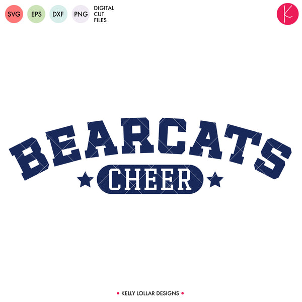 Bearcats Cheer Bundle | SVG DXF EPS PNG Cut Files - Kelly Lollar Designs