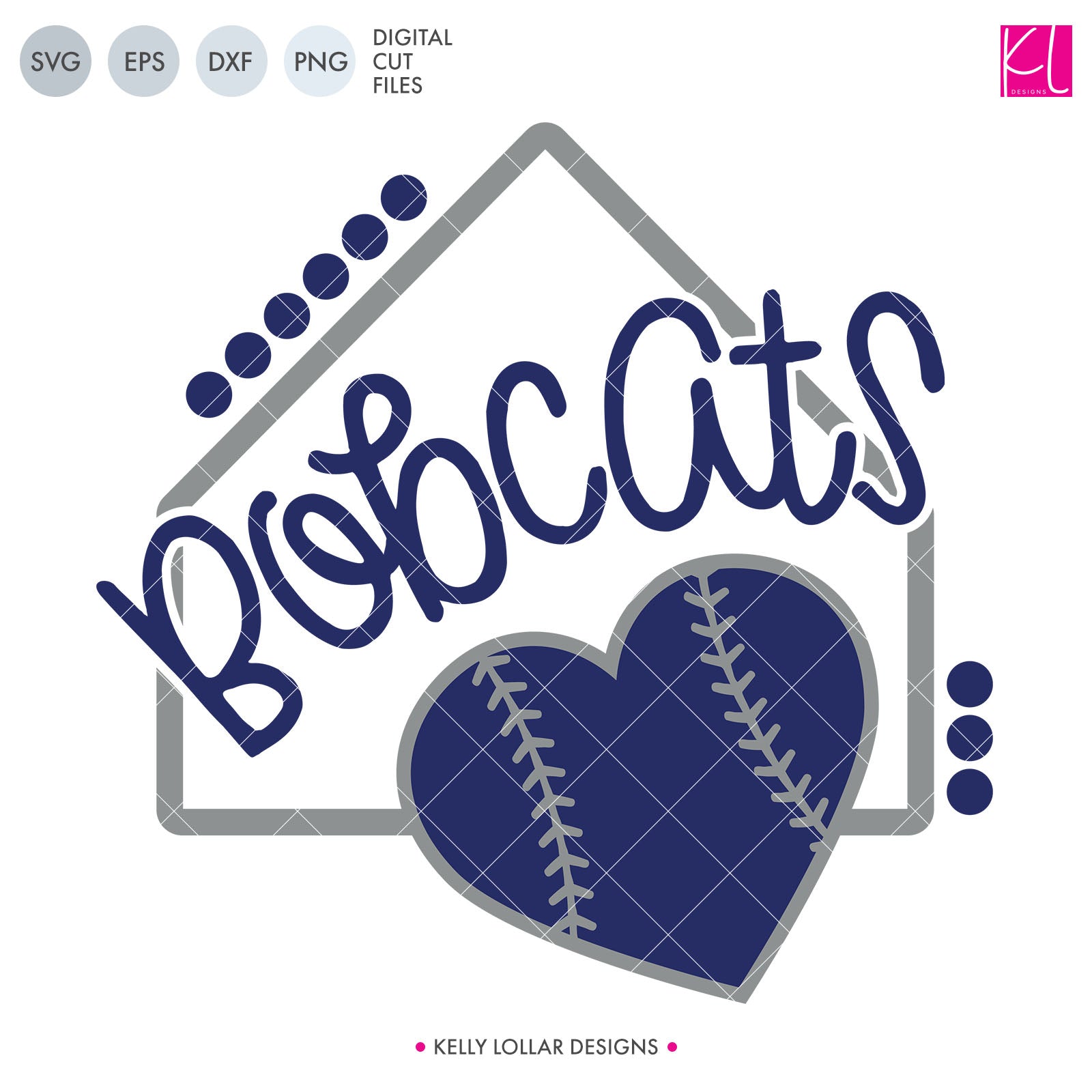 Bobcats Baseball & Softball Bundle | SVG DXF EPS PNG Cut Files - Kelly ...