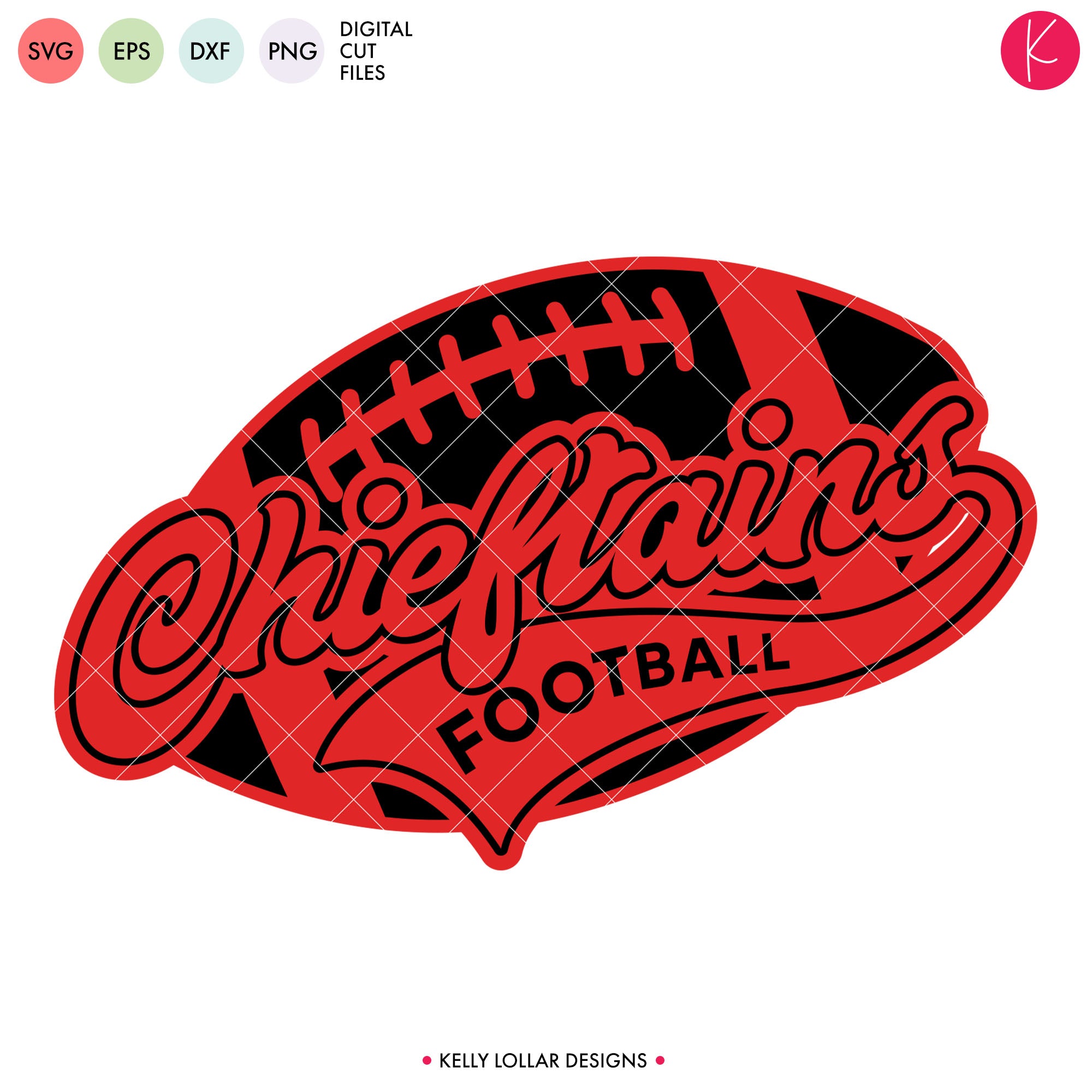 Chieftains Football Bundle | SVG DXF EPS PNG Cut Files - Kelly Lollar ...