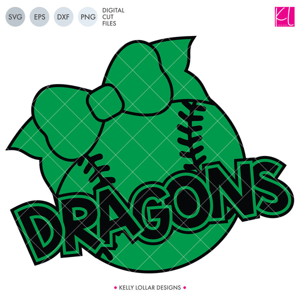 Dragons Baseball & Softball Bundle | SVG DXF EPS PNG Cut Files - Kelly ...