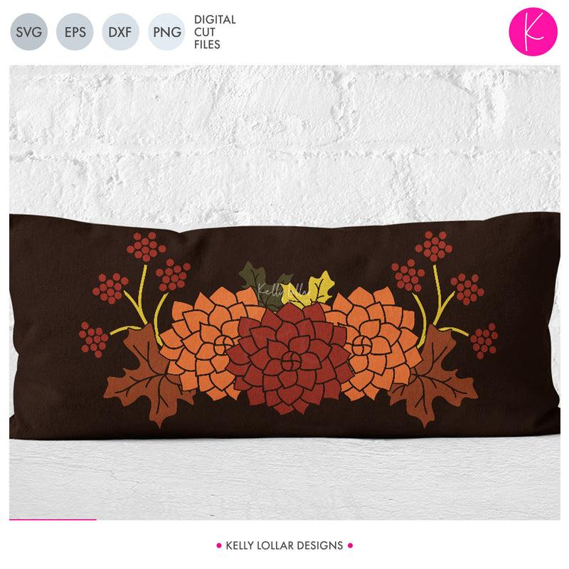 Fall Flowers SVG File | Kelly Lollar Designs