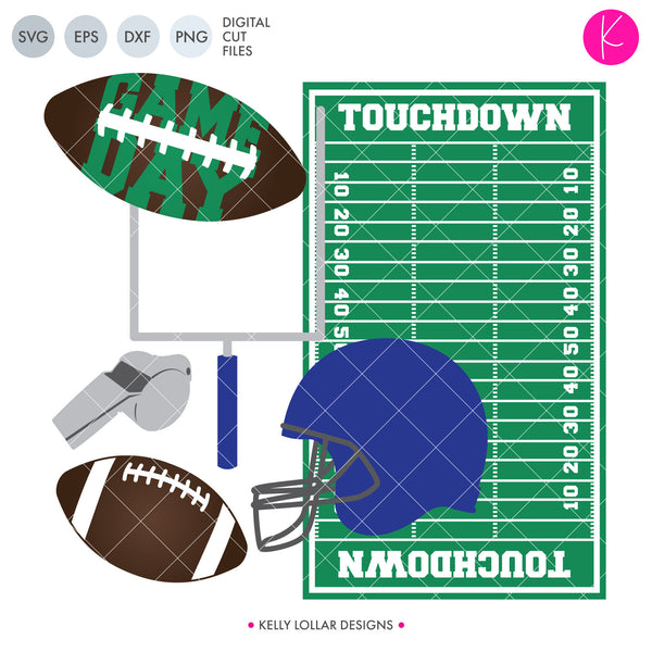Football Shapes SVG Files | Kelly Lollar Designs