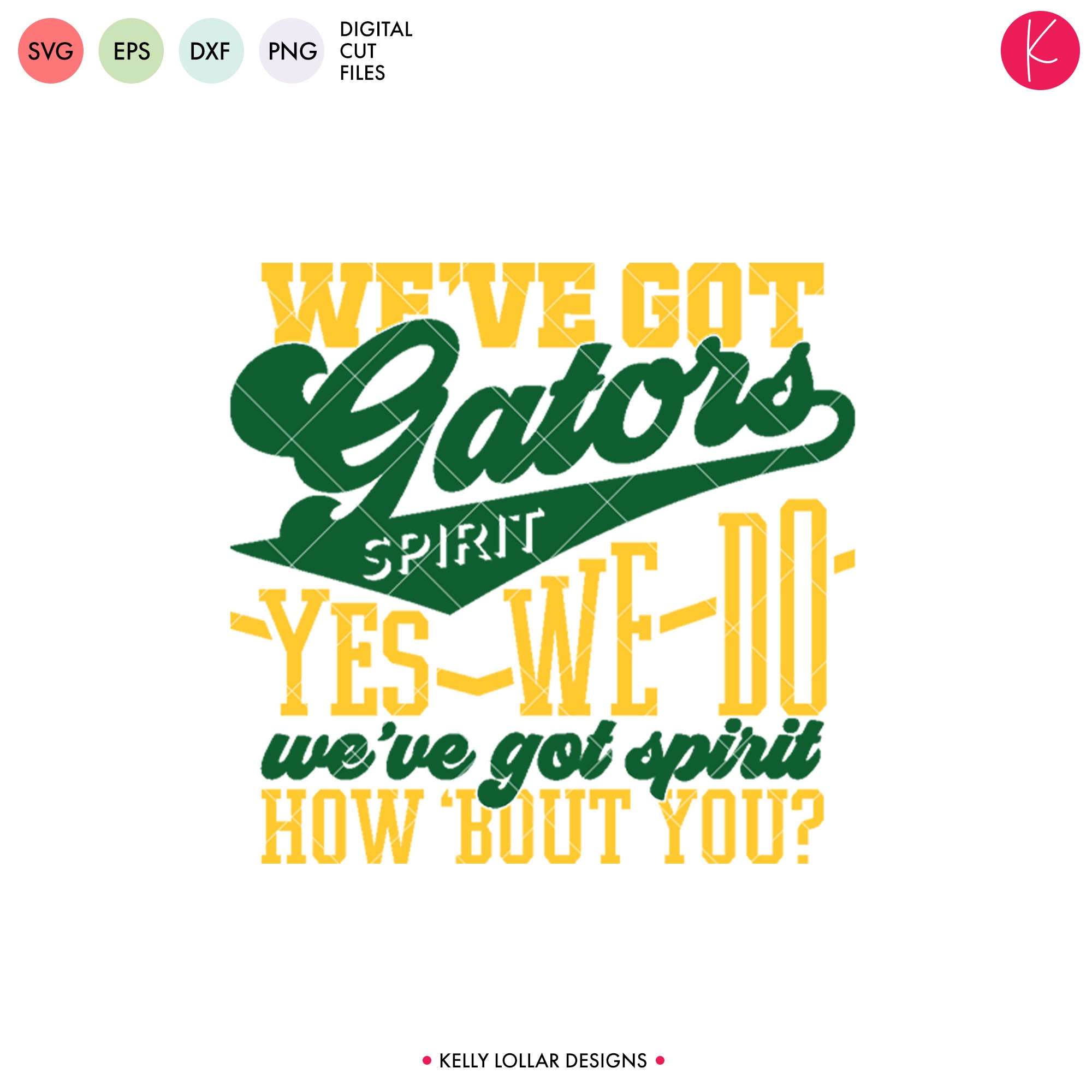 Gators Cheer Bundle | SVG DXF EPS PNG Cut Files - Kelly Lollar Designs