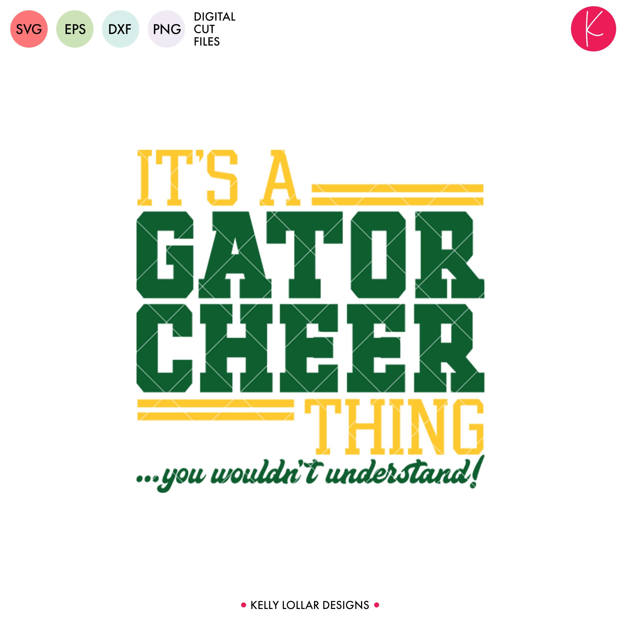 Gators Cheer Bundle | SVG DXF EPS PNG Cut Files - Kelly Lollar Designs