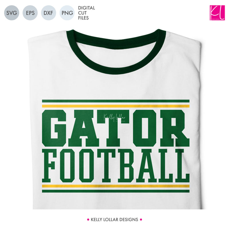 Gators Football Bundle | SVG DXF EPS PNG Cut Files - Kelly Lollar Designs