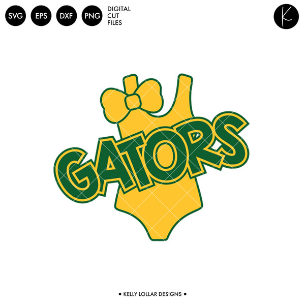 Gators Swim Bundle | SVG DXF EPS PNG Cut Files - Kelly Lollar Designs