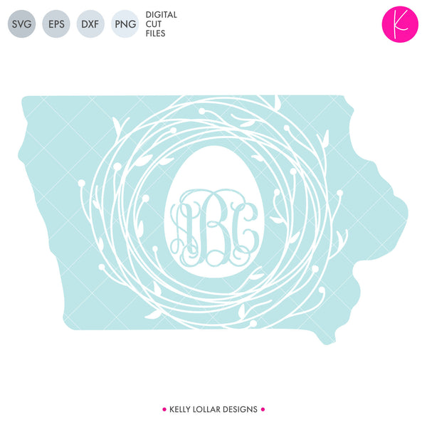 Iowa State Bundle | SVG DXF EPS PNG Cut Files - Kelly Lollar Designs