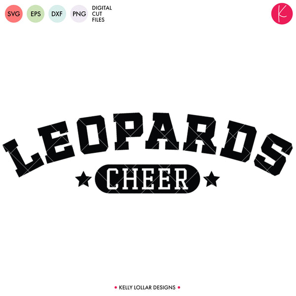Leopards Cheer Bundle | SVG DXF EPS PNG Cut Files - Kelly Lollar Designs