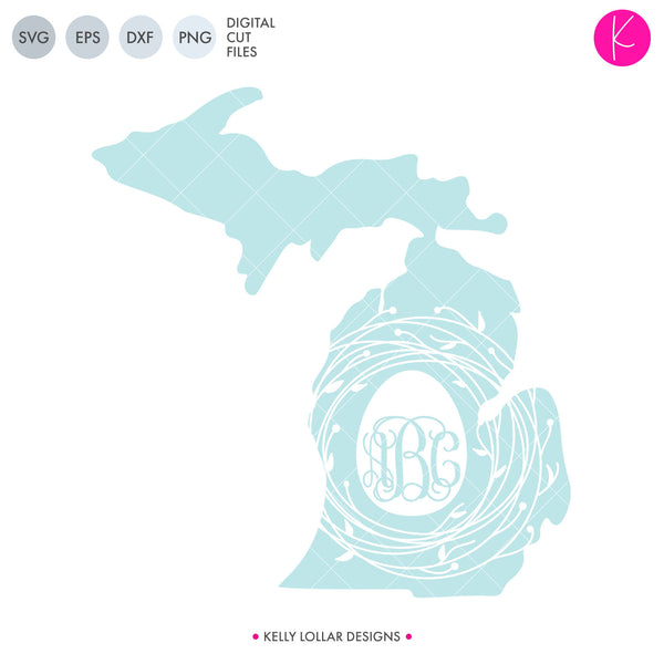 Michigan State Bundle | SVG DXF EPS PNG Cut Files - Kelly Lollar Designs
