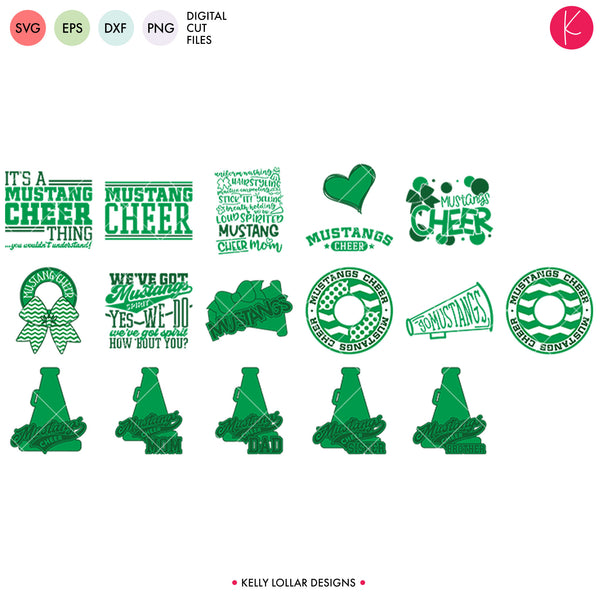 Mustangs Everything Spirit Bundle | SVG DXF EPS PNG Cut Files - Kelly ...