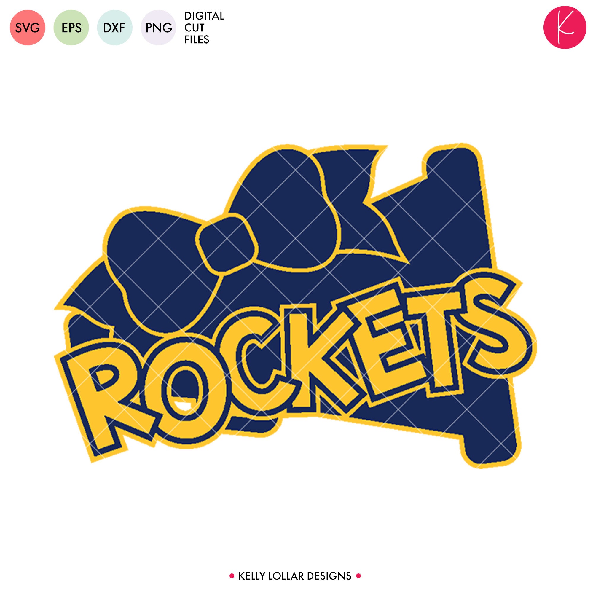 Rockets Cheer Bundle | SVG DXF EPS PNG Cut Files - Kelly Lollar Designs