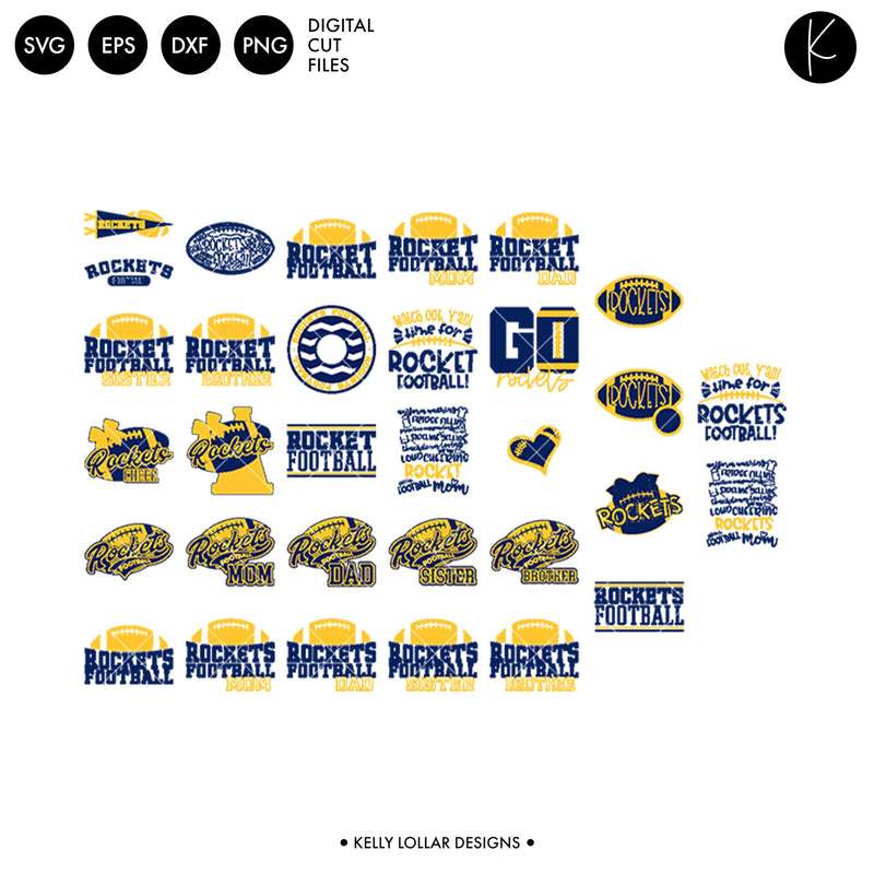 Rockets Everything Spirit Bundle | SVG DXF EPS PNG Cut Files - Kelly ...