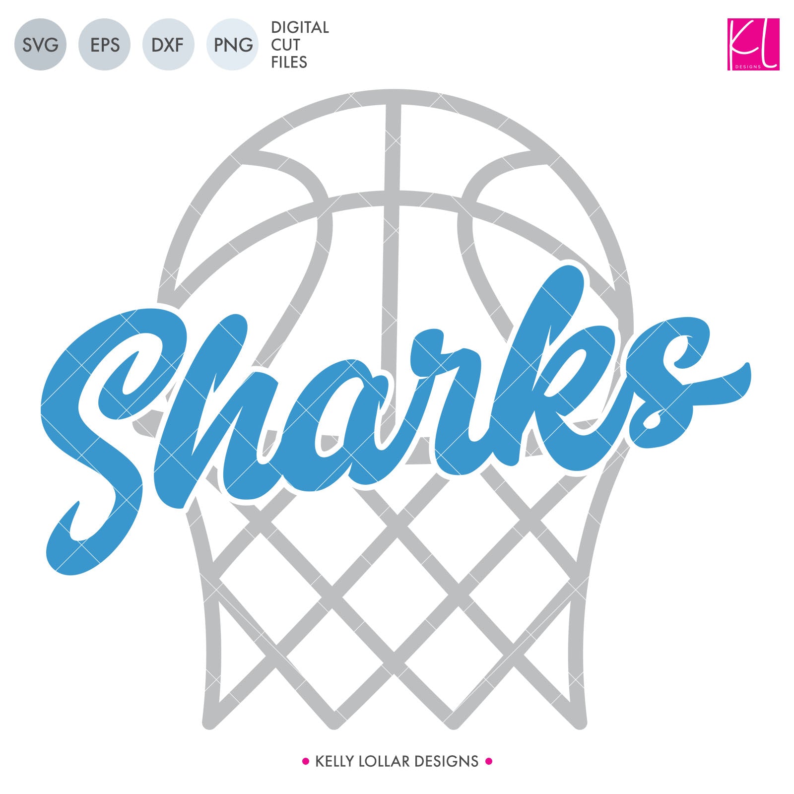 Sharks Basketball Logo Sharks Basketball Bundle | SVG DXF EPS PNG Cut