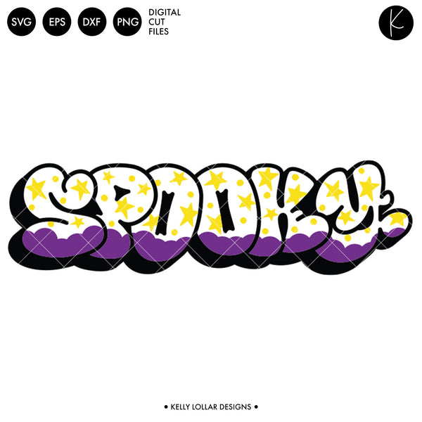 Spooky Graffiti | SVG DXF EPS PNG Cut Files - Kelly Lollar Designs