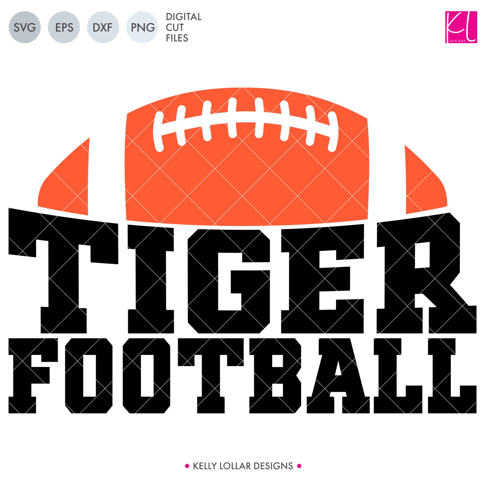 Tiger Football Outline Svg Tigers Soccer And Football Bundle | SVG DXF