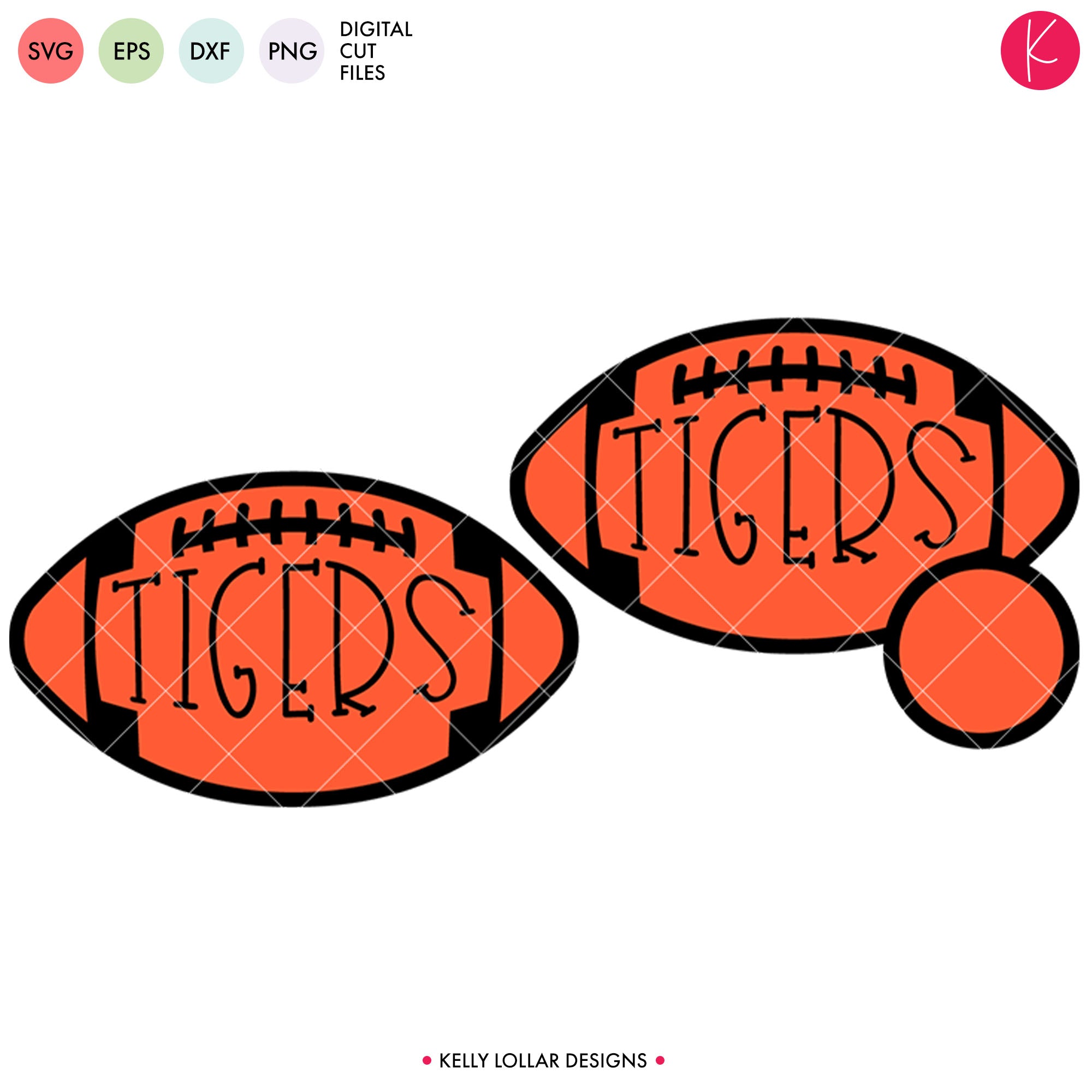 Tiger Football Outline Svg Tigers Soccer And Football Bundle | SVG DXF