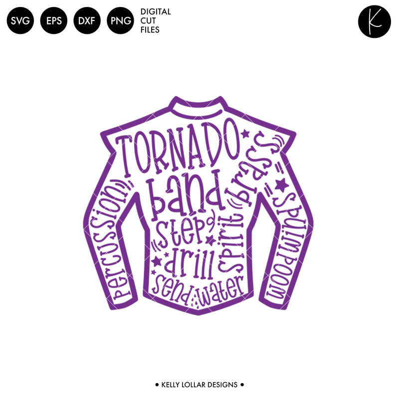 Tornadoes Band Bundle | SVG DXF EPS PNG Cut Files - Kelly Lollar Designs
