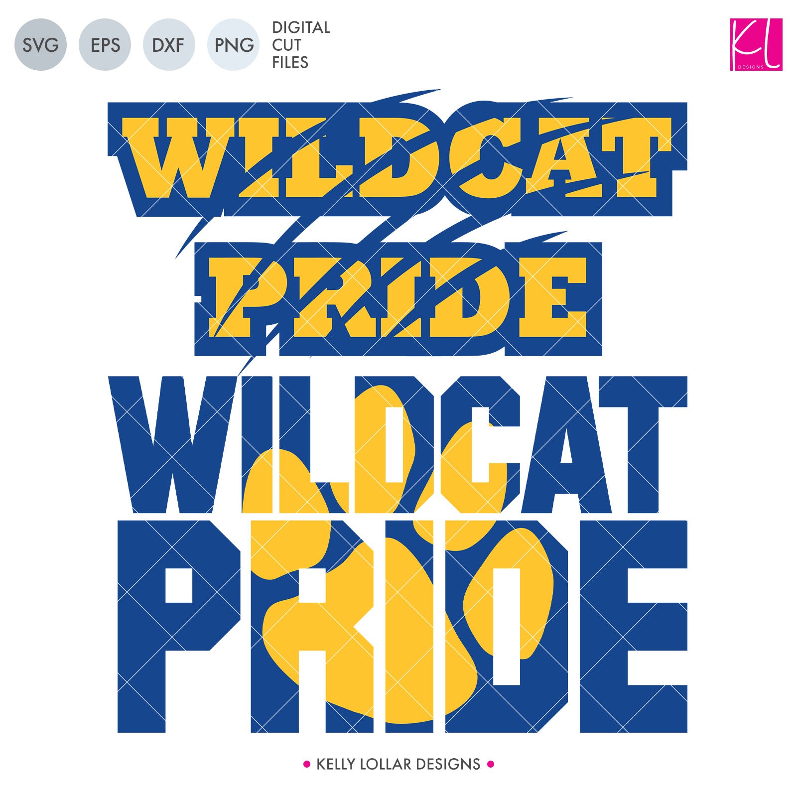 Wildcats Mascot Bundle | SVG DXF EPS PNG Cut Files - Kelly Lollar Designs